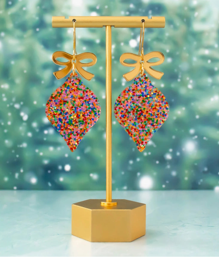 Holiday Spark Drop Earrings – Ribbon Chix